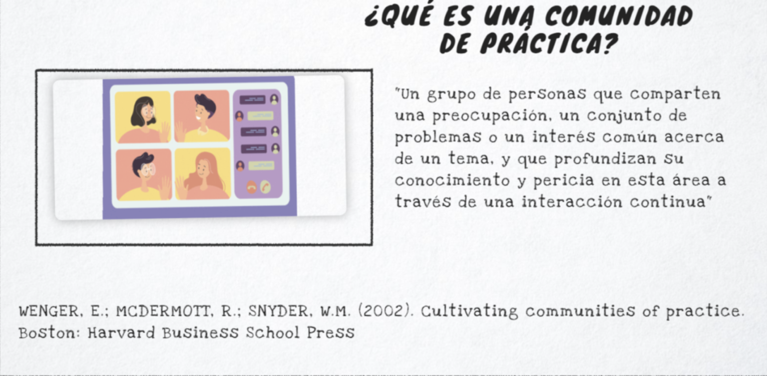 ¿Qué es una comunidad de práctica?